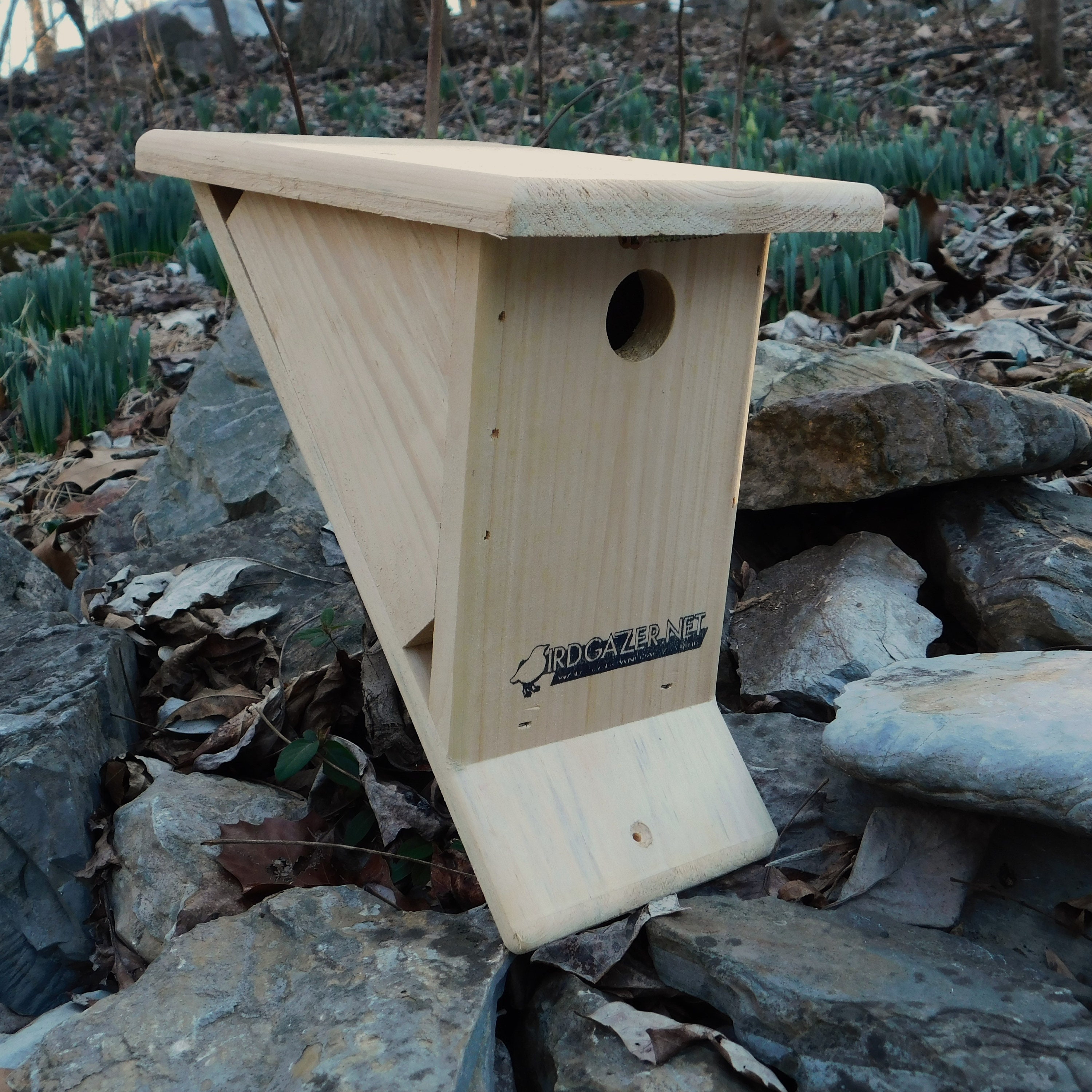 Triangle Wedge Birdhouse Front Entry - Etsy