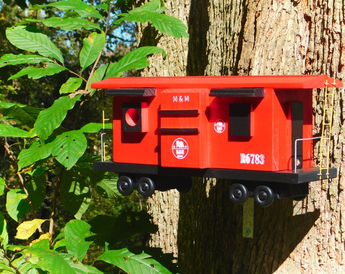 Railroad Caboose Bird House - Etsy