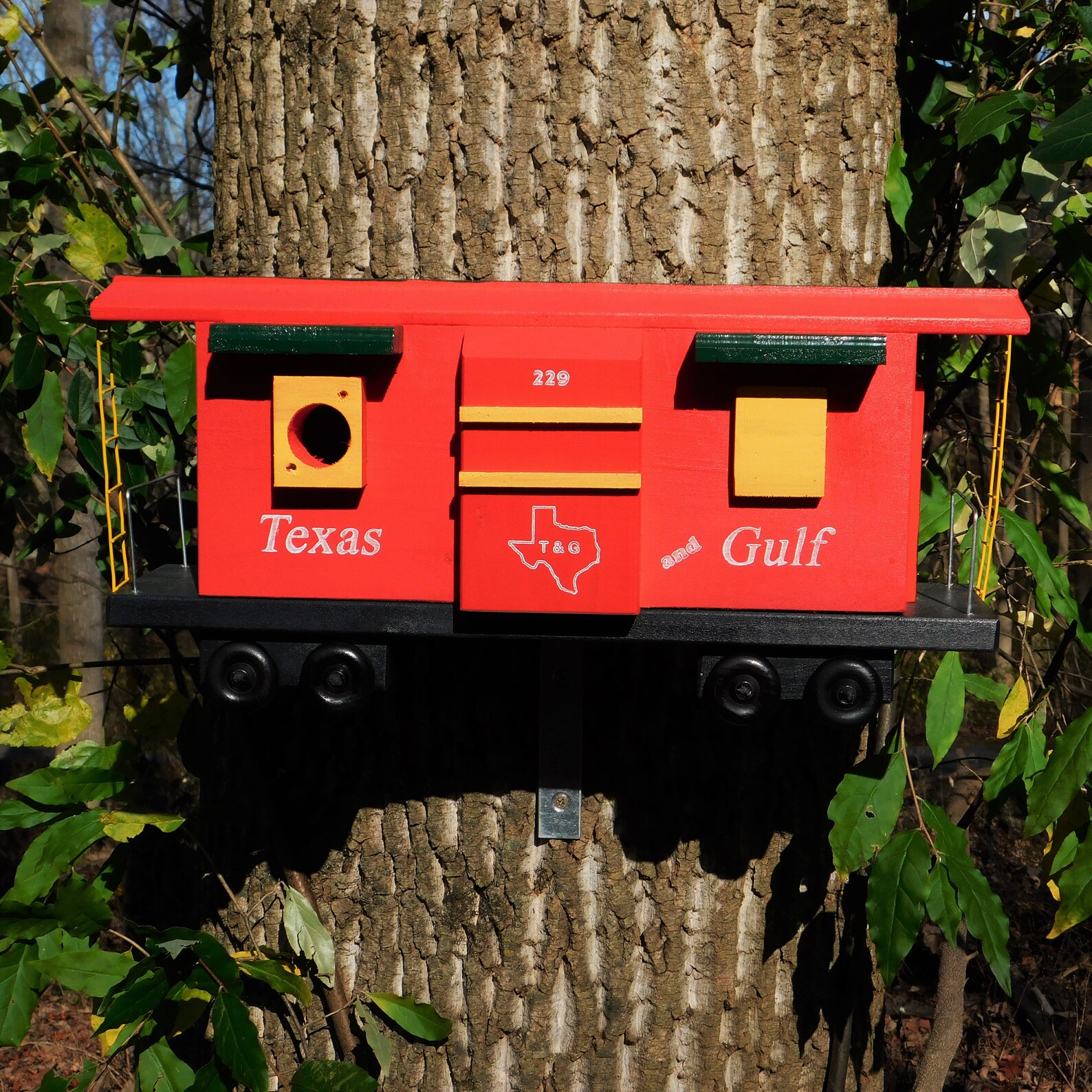 Texas and Gulf Railroad Caboose Birdhouse - Etsy