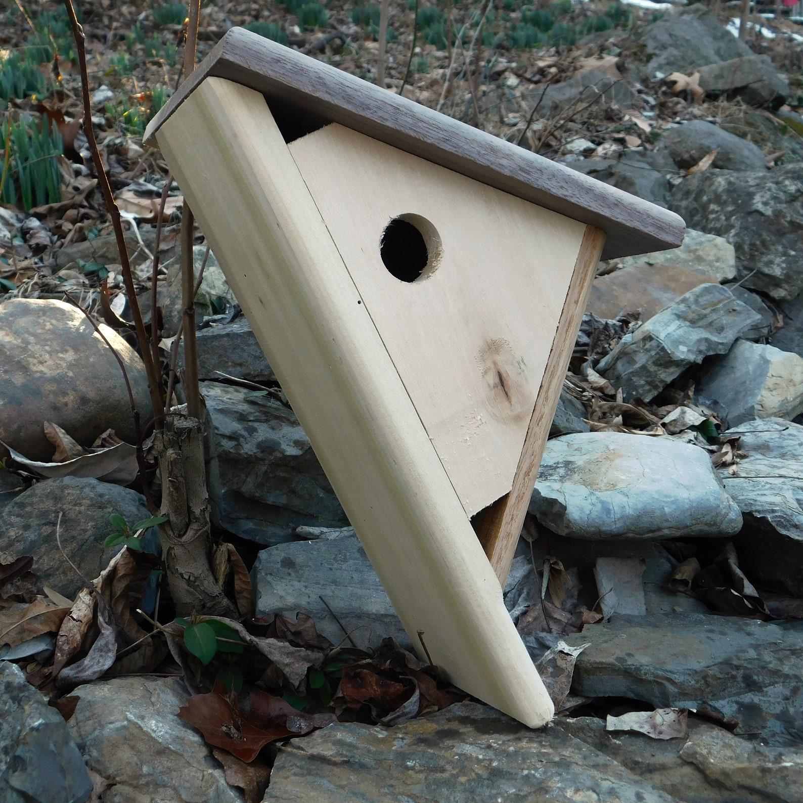 Triangle Wedge Birdhouse - Etsy