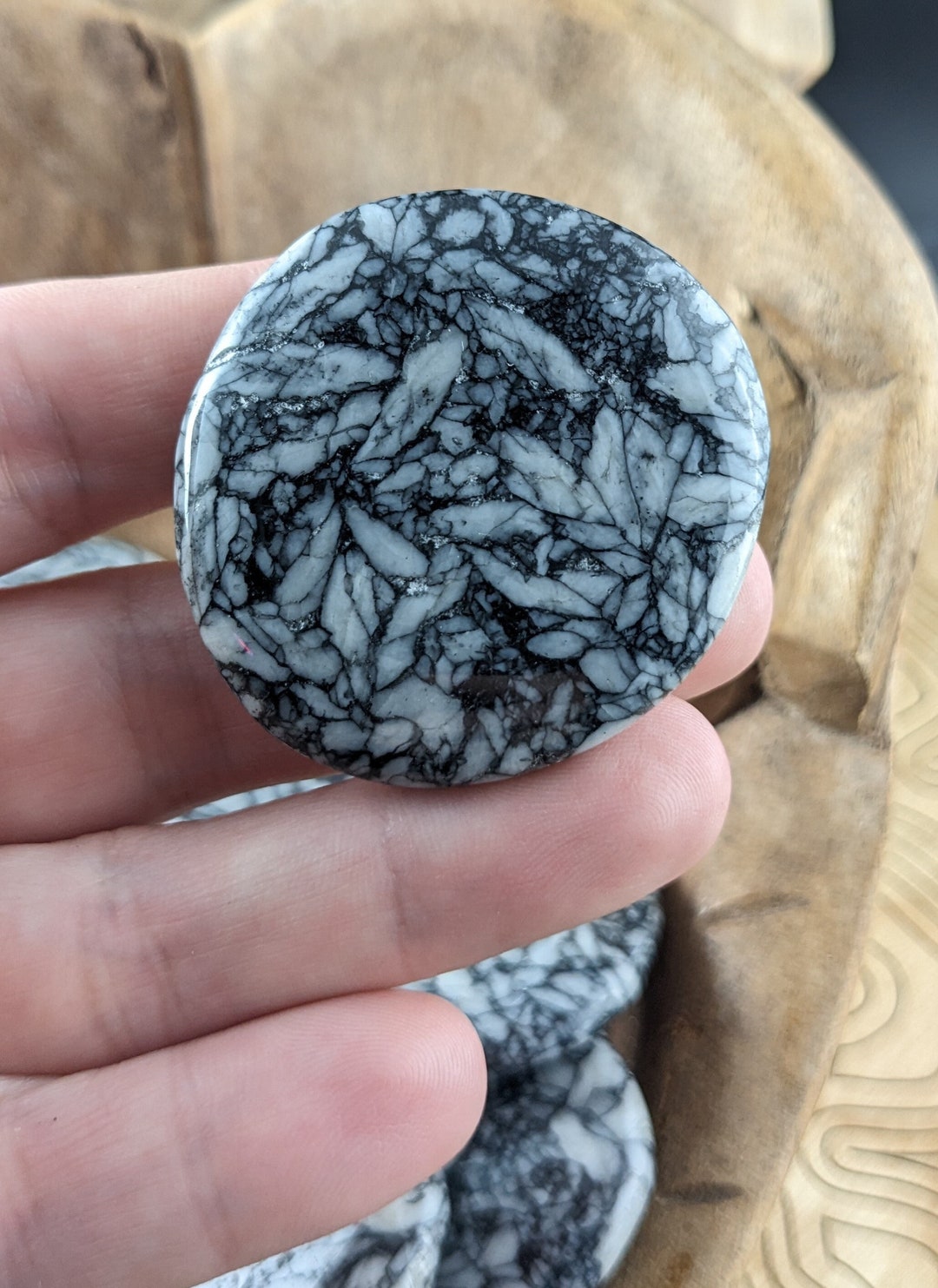 Pinolite Palm Stone, Pinolith Palm Stone, Polished Pinolite, Palm Stone ...