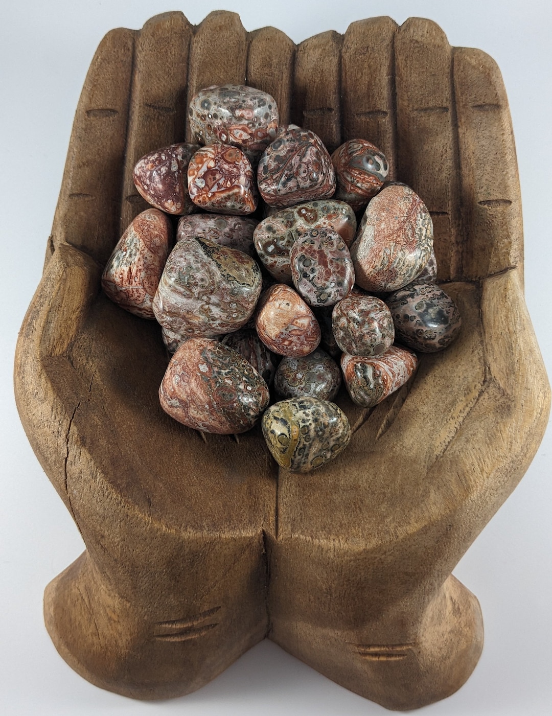 Leopard Skin Jasper Tumbled Stone, Leopard Skin Jasper Crystal, Tumbled ...