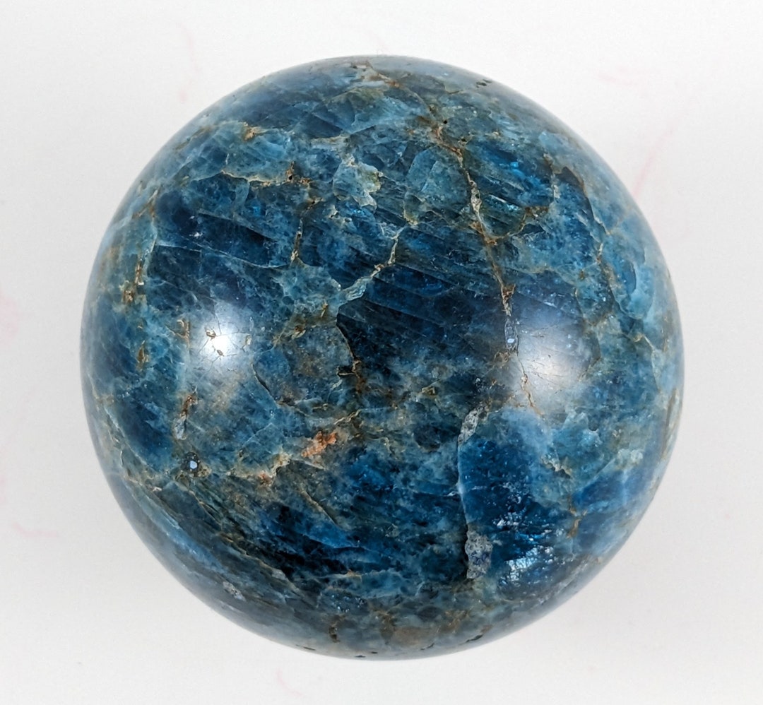 Blue Apatite Sphere, Polished Blue Apatite Sphere, Blue Apatite Crystal ...