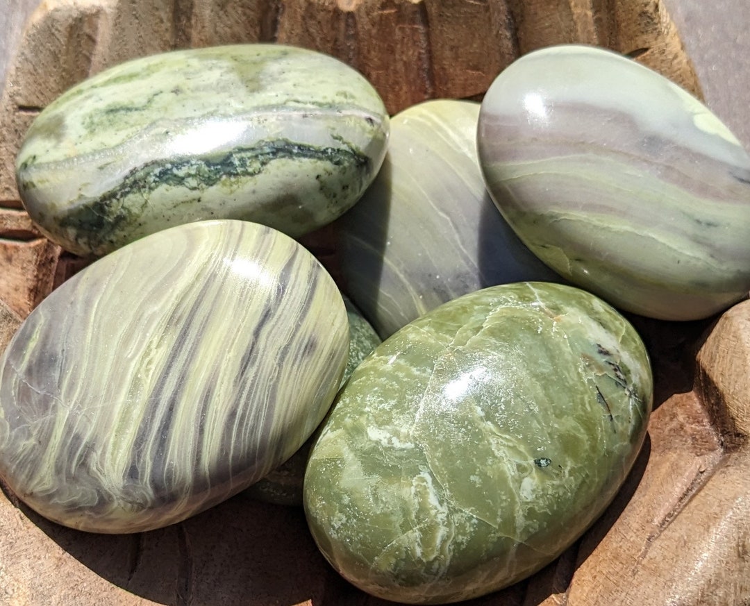 INFINITE SERPENTINE, Infinite Serpentine Palm Stone - Etsy