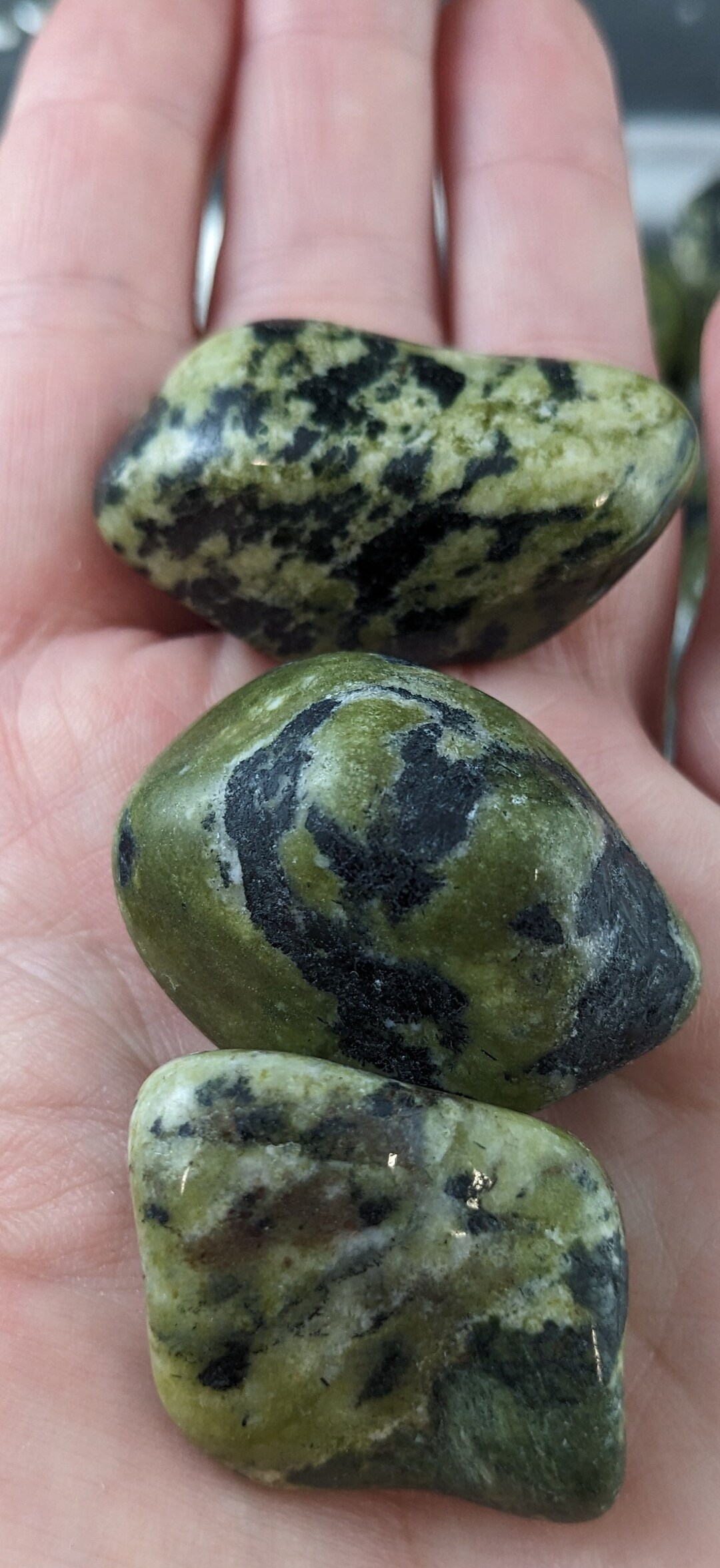 Serpentine Tumbled Stone, Serpentine, Polished Tumbled Stone, Buy 3 Get ...