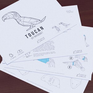 Toucan Papercraft, Paper Toucan, DIY, Paper Animal, Home Decor ...