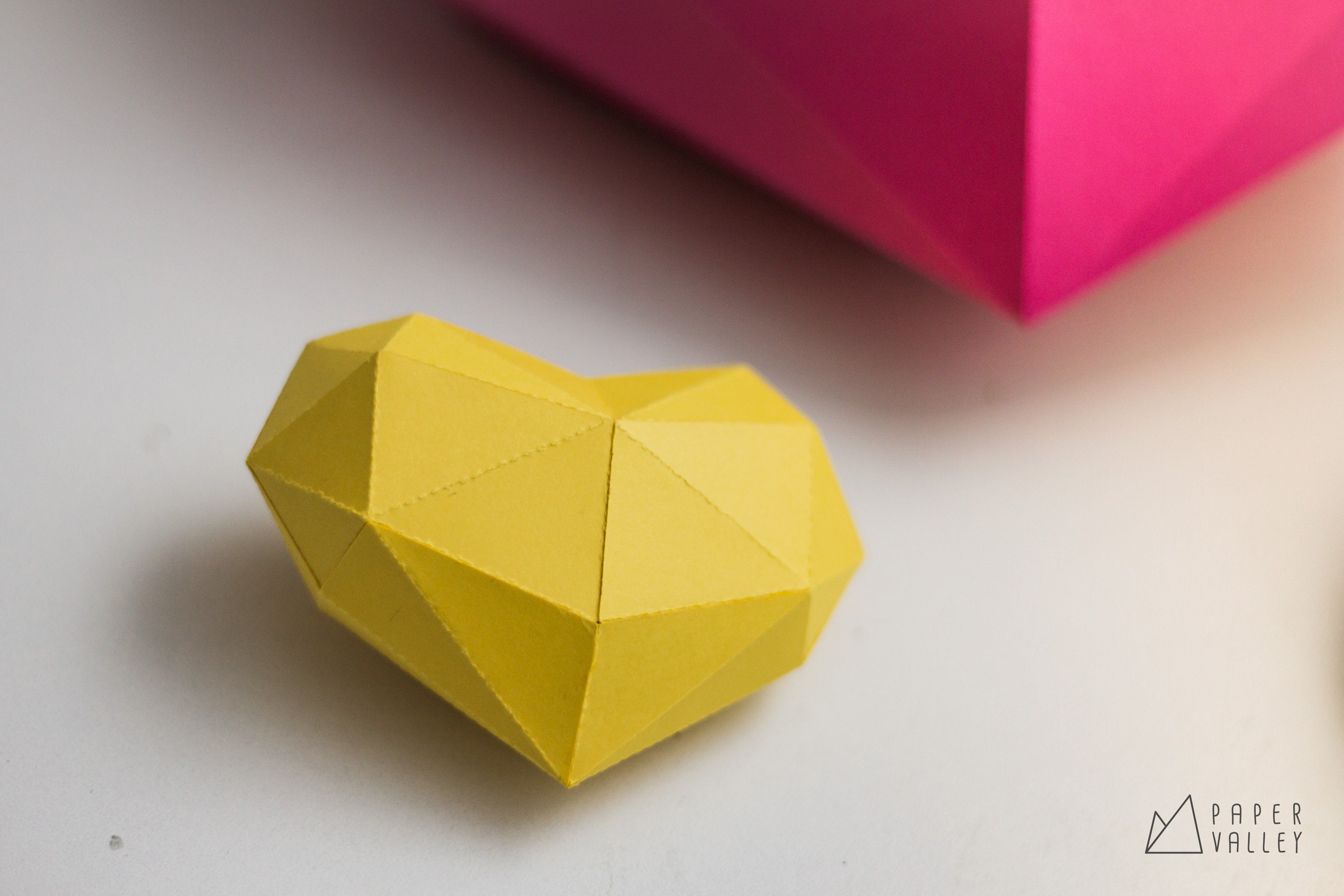 Papercraft Heart DIY 3 Sizes / Digital Template / Printable PDF / Paper ...