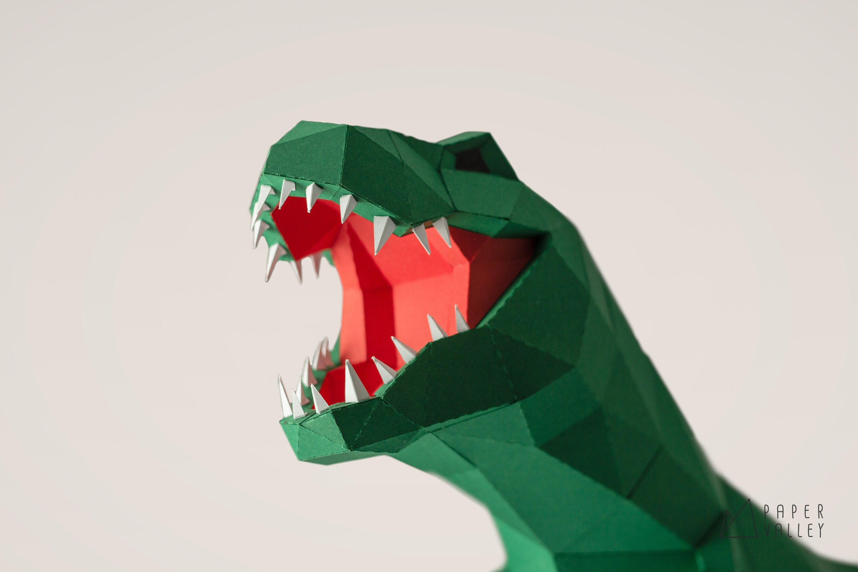 T-Rex Papercraft DIY Home Decor dinosaur paper animal | Etsy