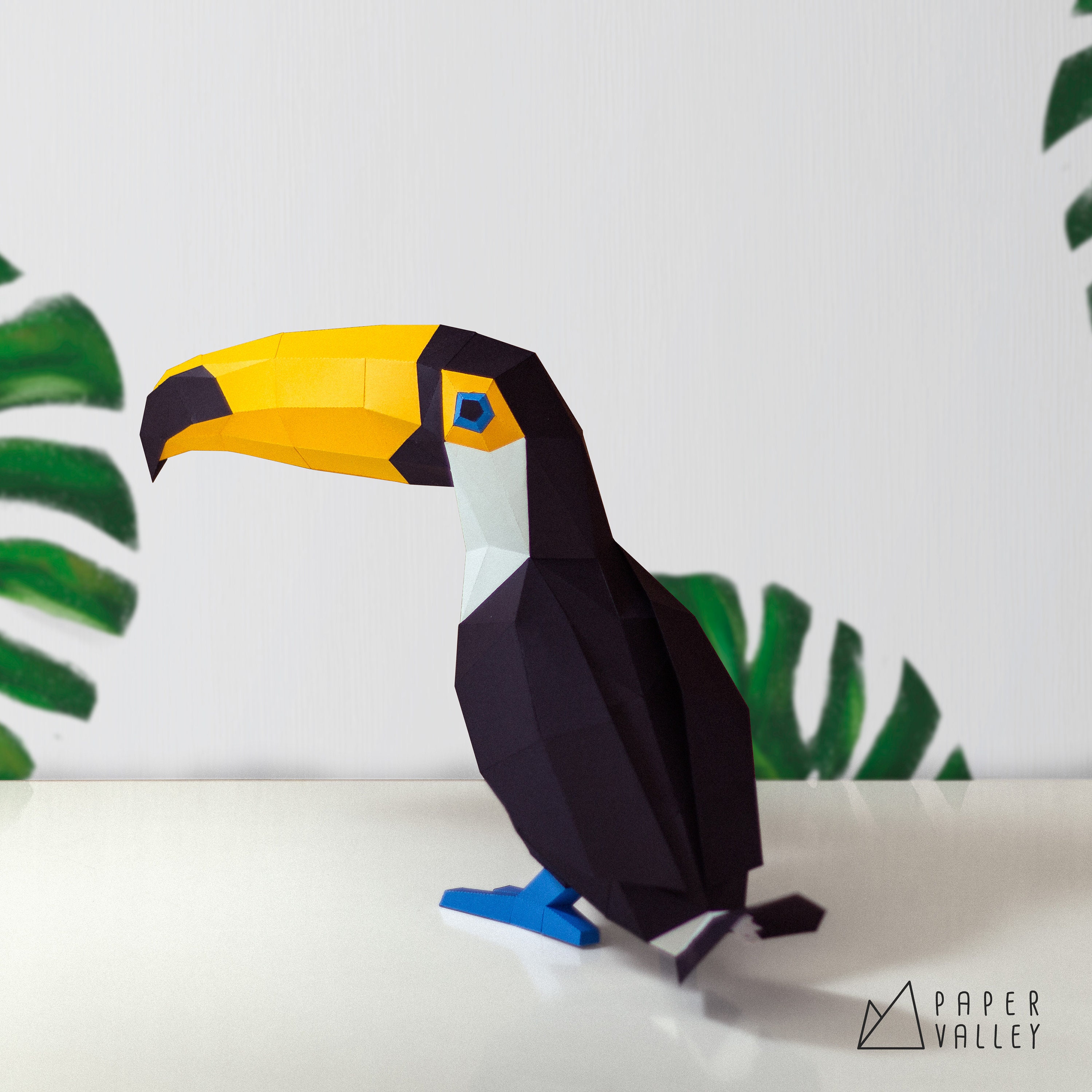 Toucan Papercraft, Paper Toucan, DIY, Paper Animal, Home Decor ...