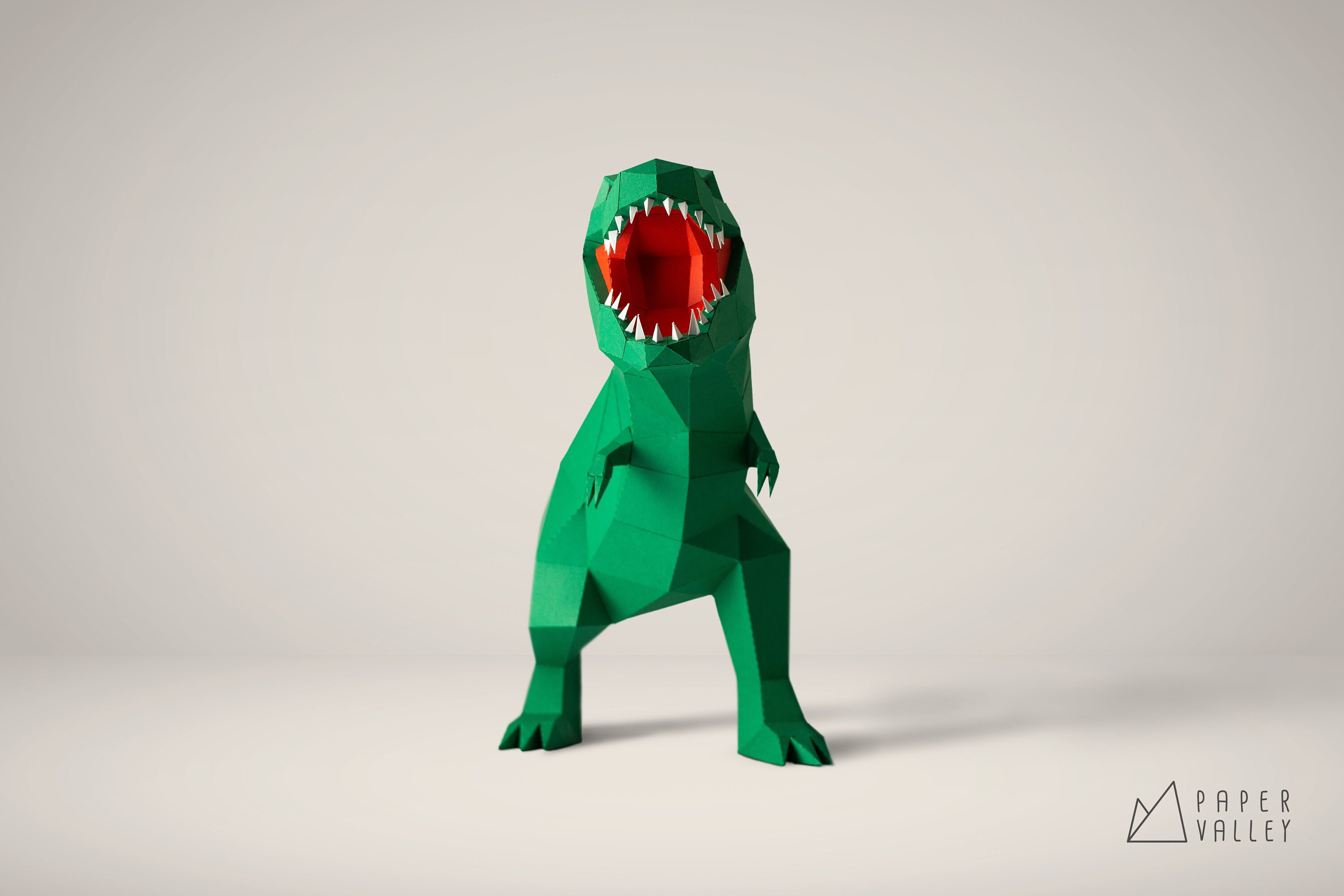 T-rex Papercraft DIY Home Decor Dinosaur Paper Animal - Etsy