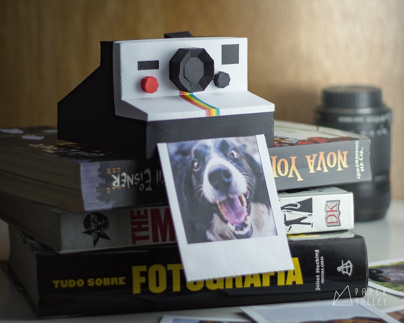 Polaroid Papercraft DIY, Printable Template PDF, Vintage Camera Decor ...