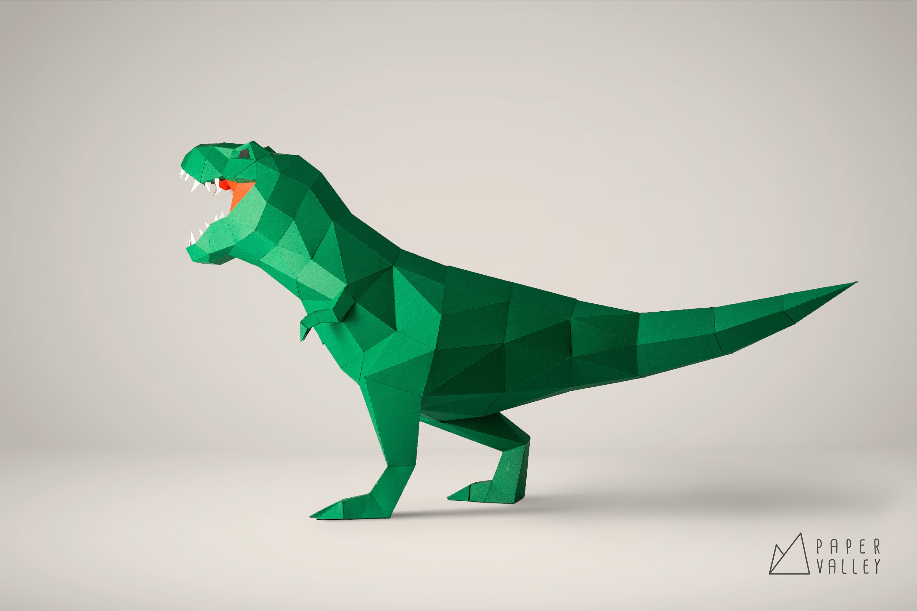 T-rex Papercraft DIY Home Decor Dinosaur Paper Animal - Etsy