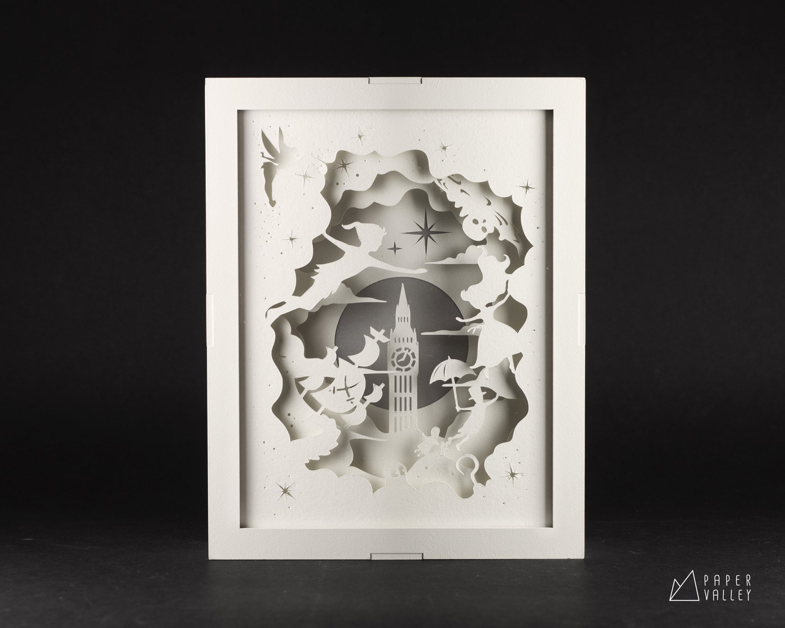 Peter Pan Papercut Lightbox Home Decor Lamp Decorative Night | Etsy ...