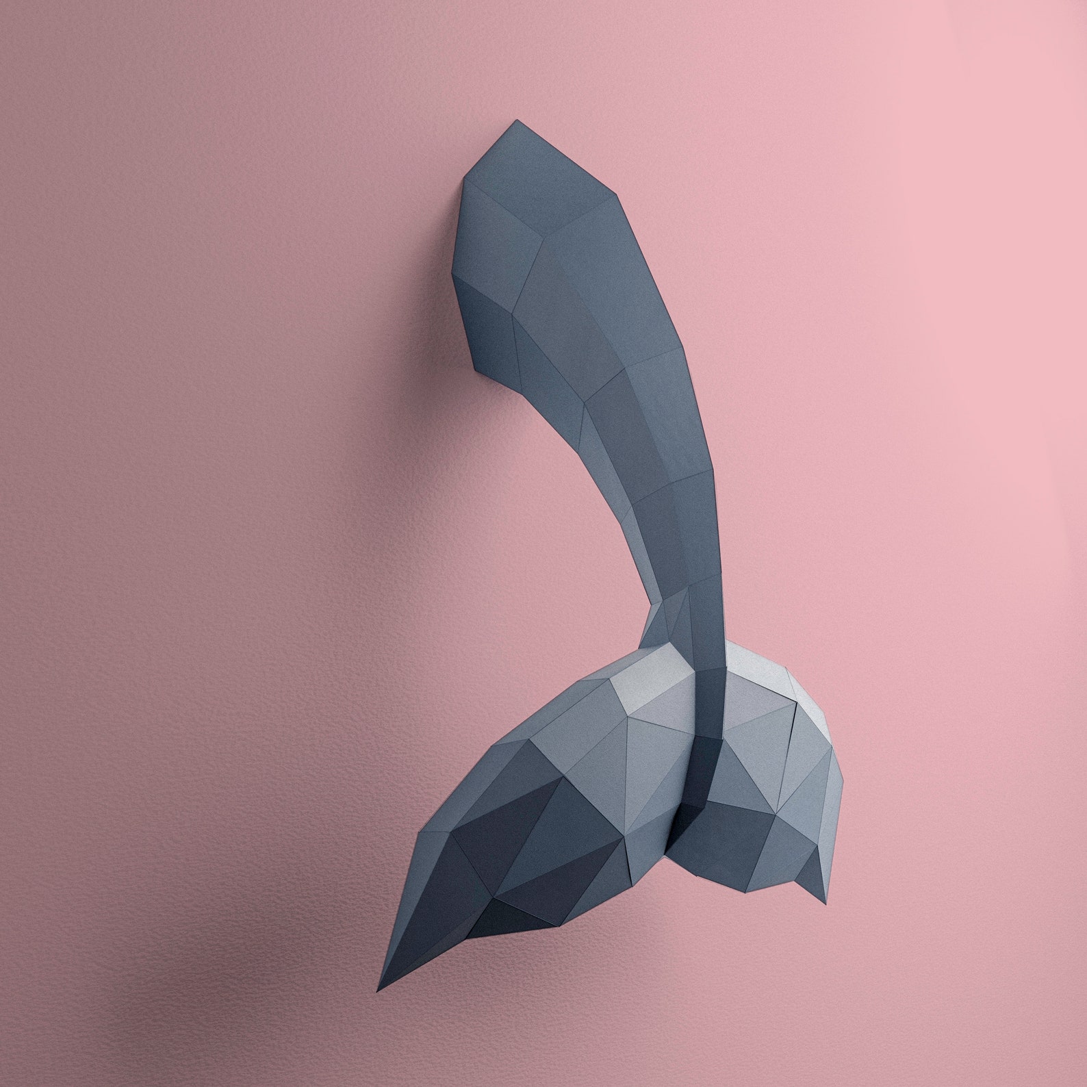 Whale Tail Papercraft, DIY Home Decor, Paper Animal Sculpture, Handmade ...
