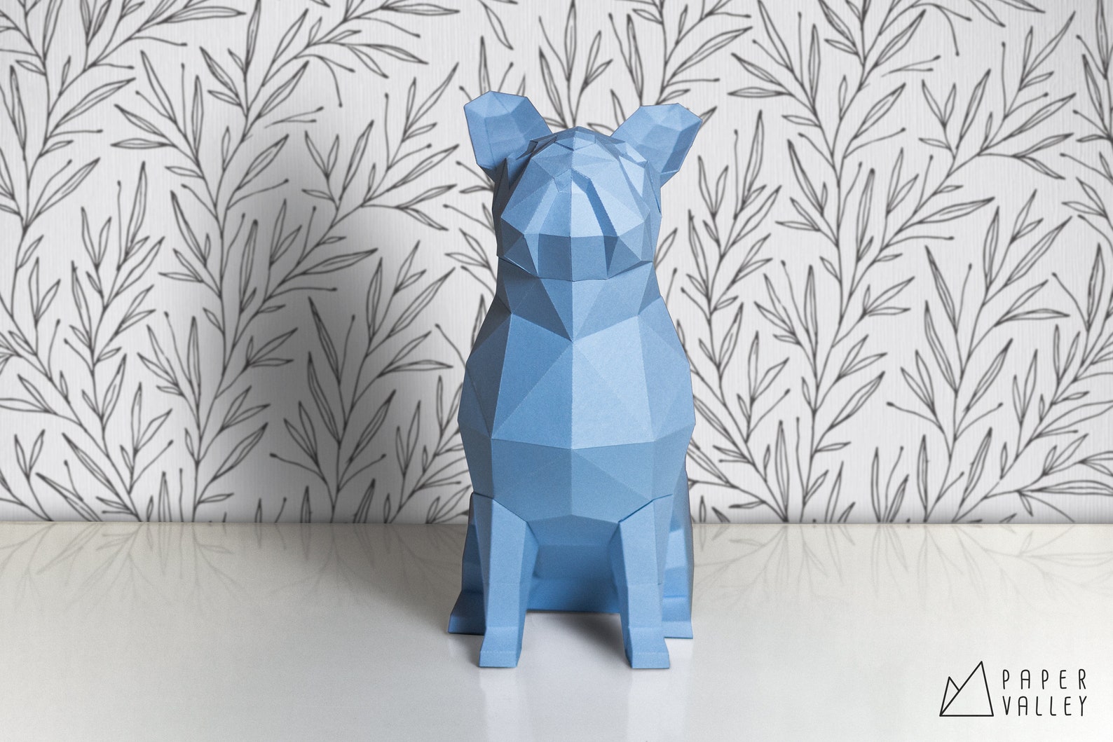 French Bulldog Papercraft Paper Bulldog DIY Paper Dog Home - Etsy