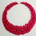 CHARM NECKLACE, Elegant Magenta Color Necklace for Women Gift Very ...