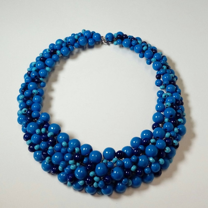 Blue Necklace - Etsy