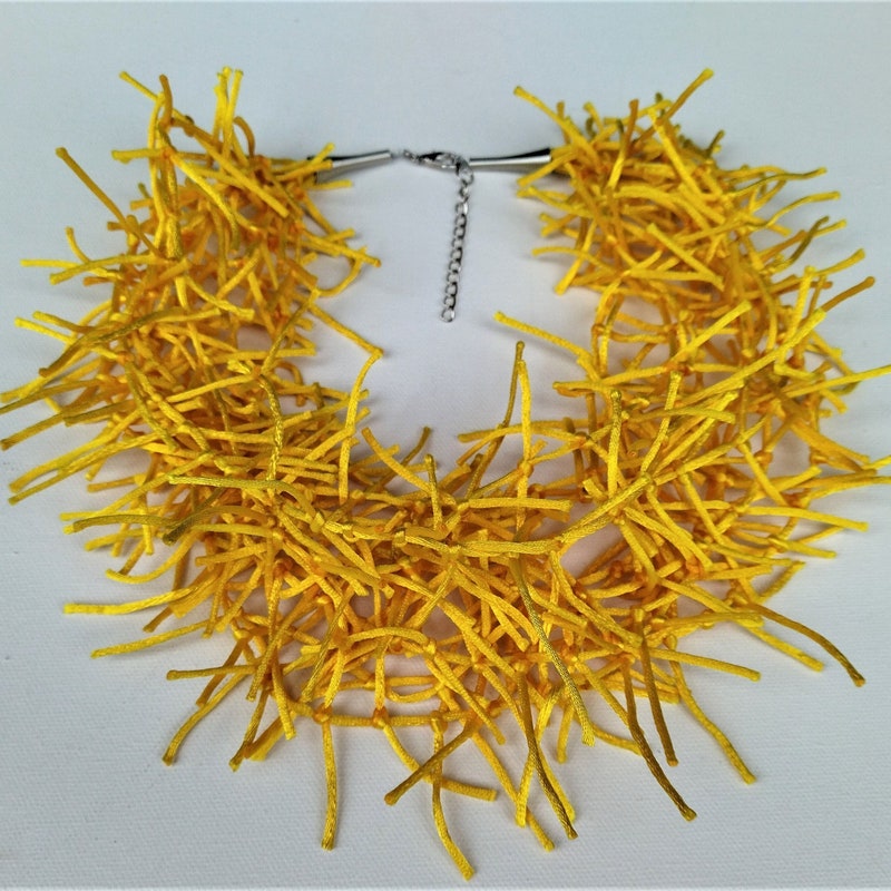 Yellow Necklace - Etsy