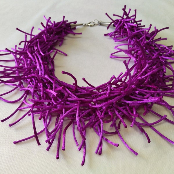 Purple Necklace - Etsy
