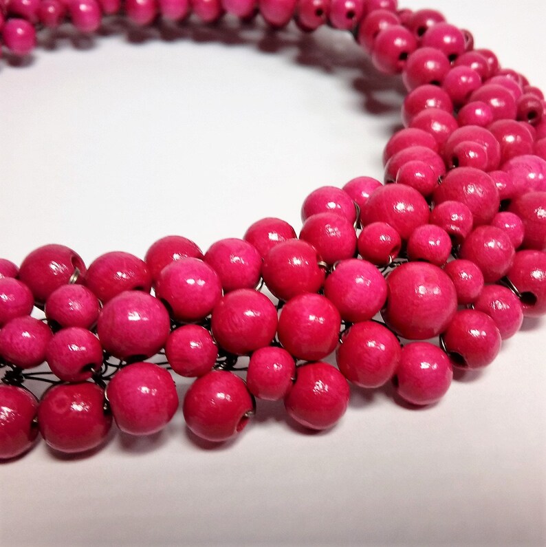 CHARM NECKLACE, Elegant Magenta Color Necklace for Women Gift Very ...