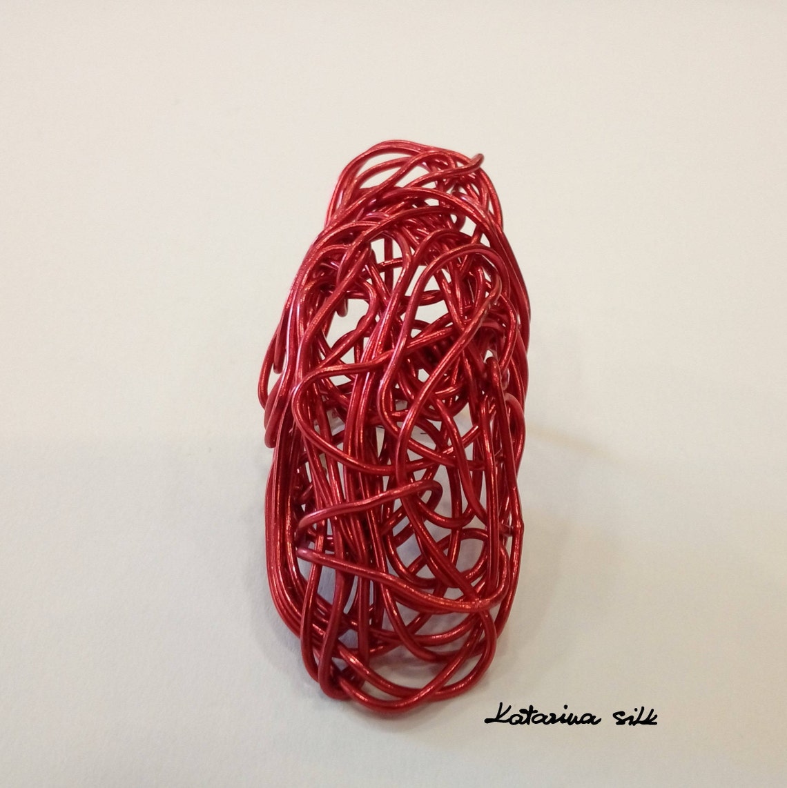 Red Ring Big Statement Ring for Woman Unique Gift for Her - Etsy