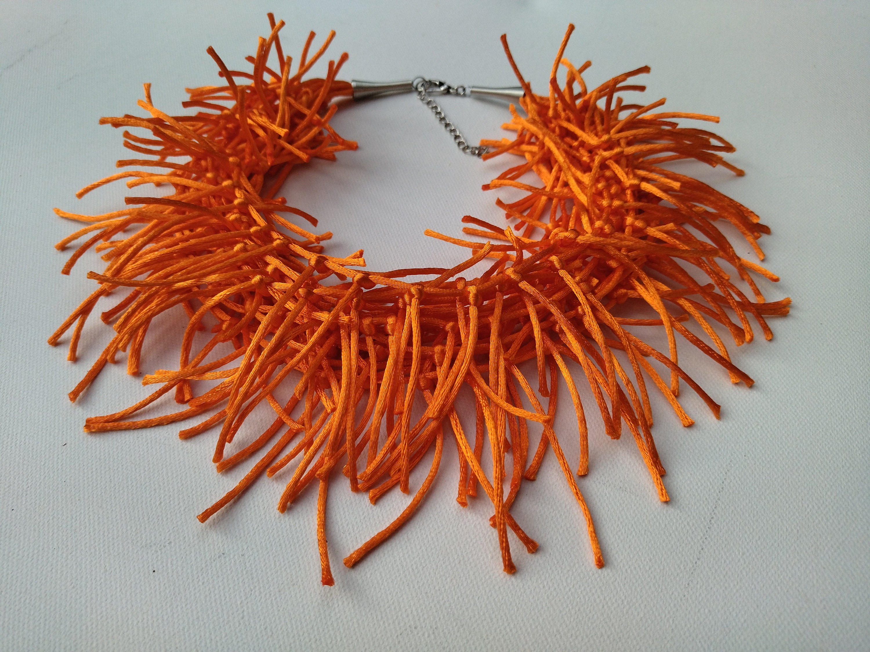 Orange Necklace for Woman Gift for Her - Etsy