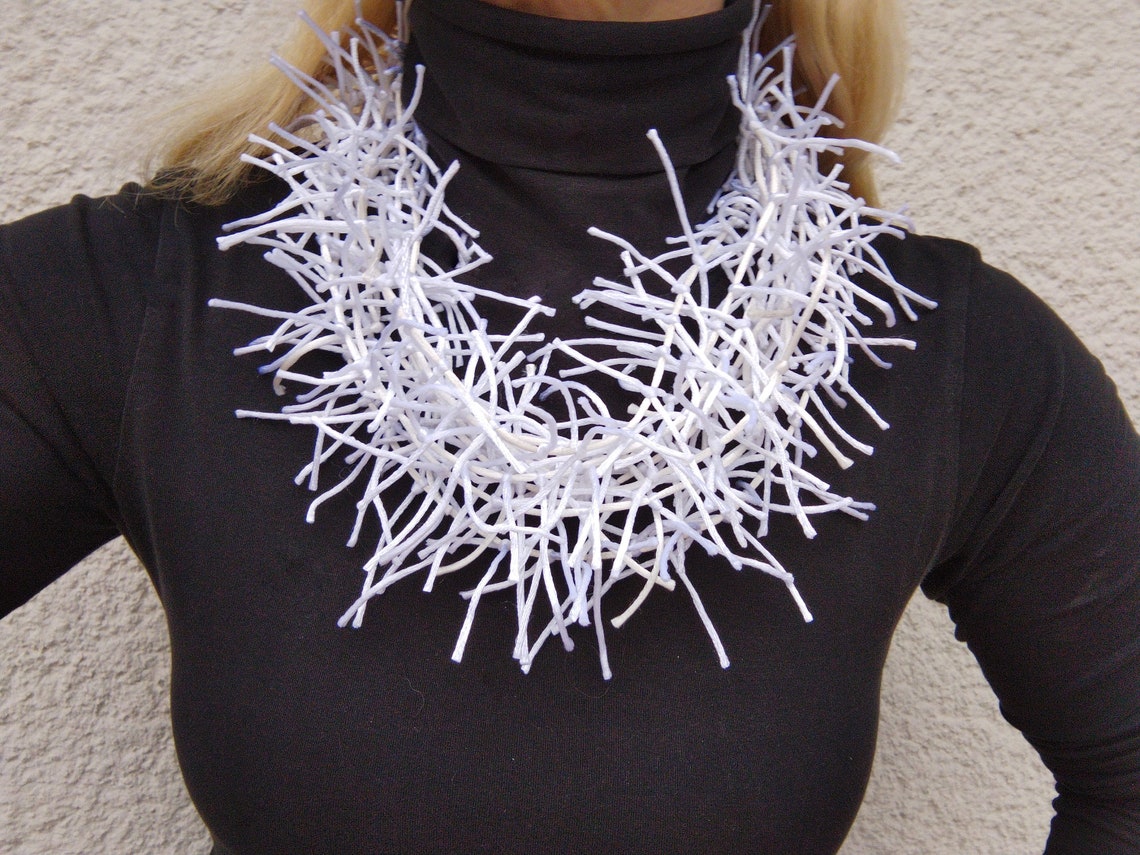 Chic White Statement Jewelry - Thoughtful Gift for Her - Etsy