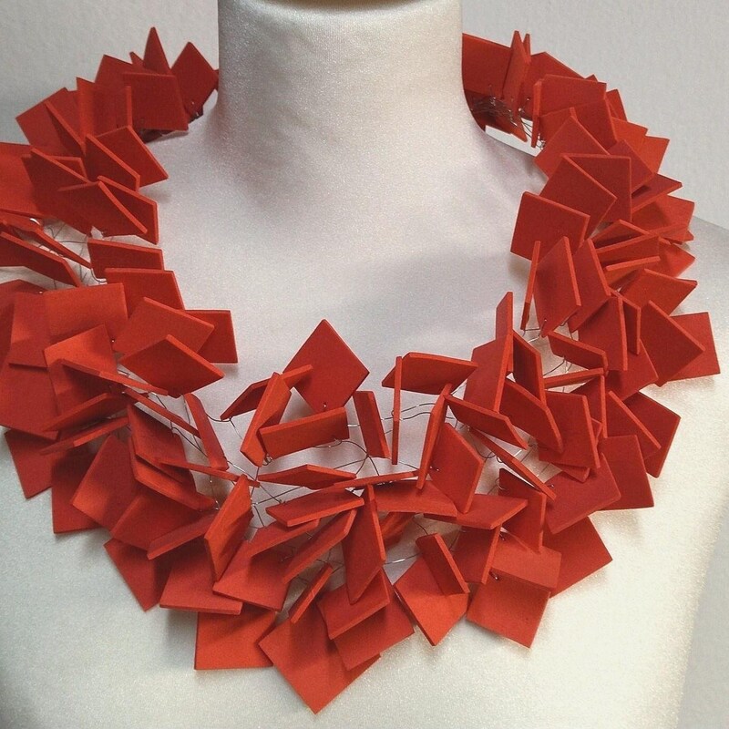Red Necklace - Etsy
