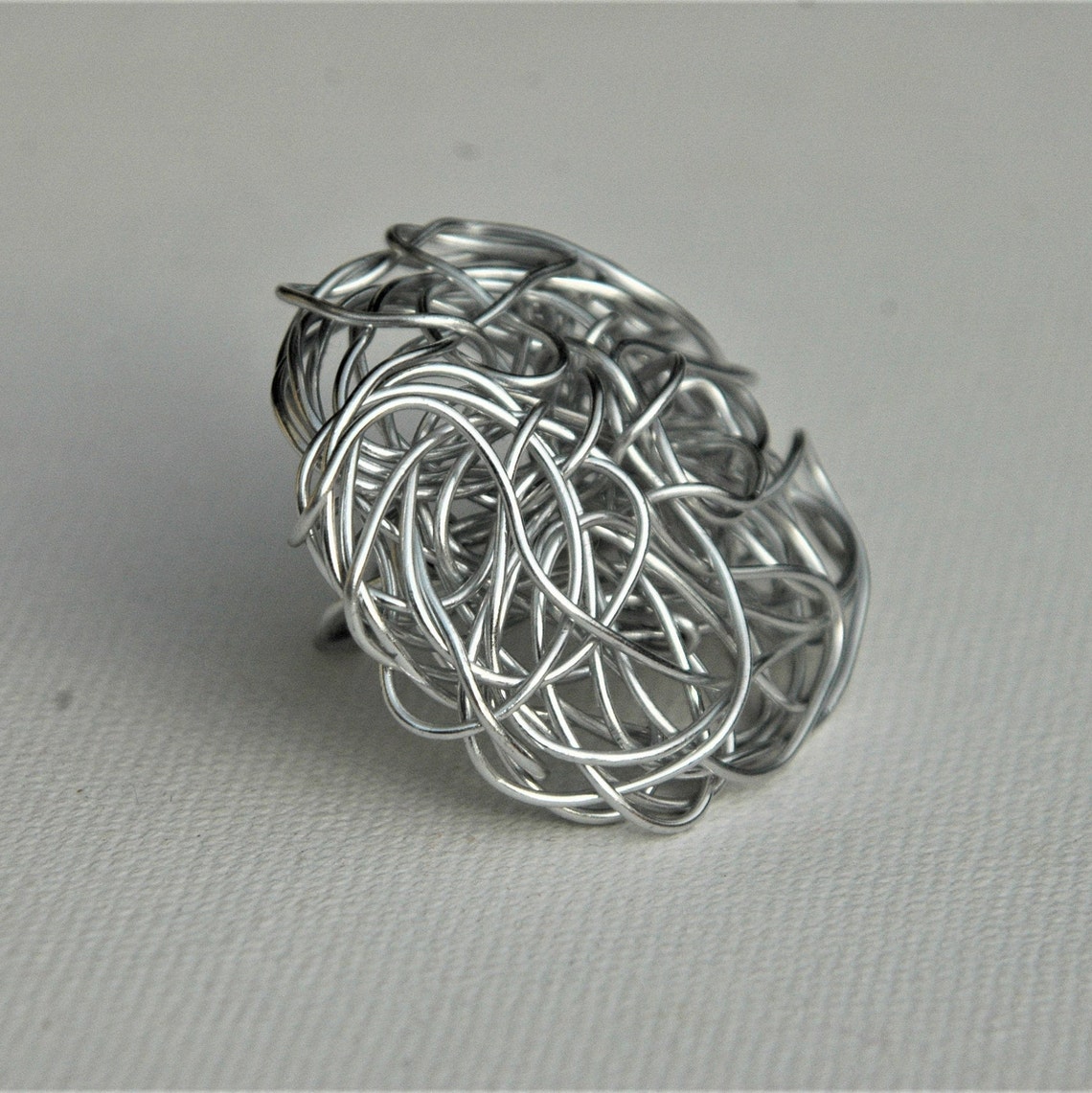 Big Silver Color Ring for Woman Gift for Her Handmade Jewelry | Etsy