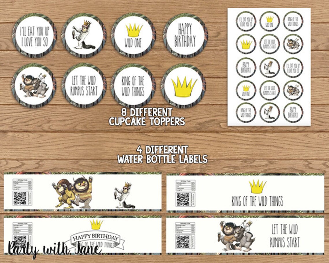 Where the Wild Things Are Party Decoration Pack Kit Happy | Etsy