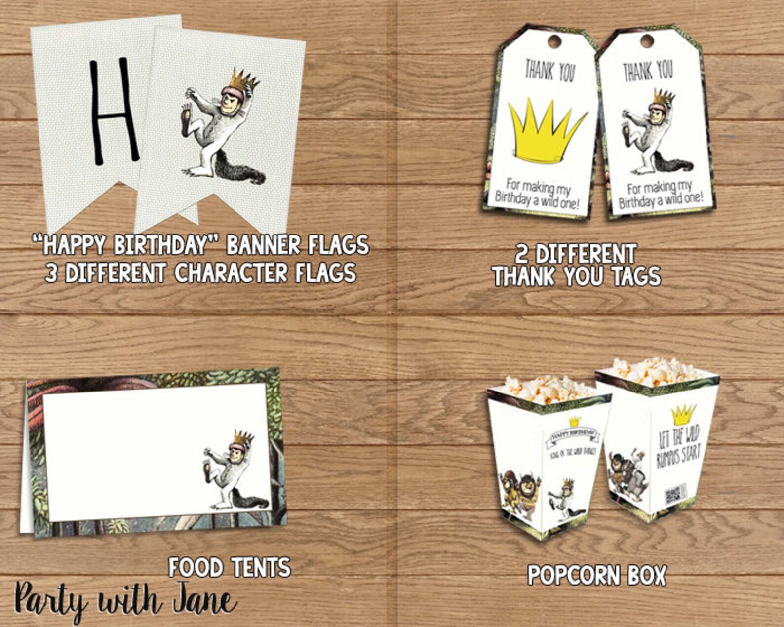 Where the Wild Things Are Party Decoration Pack Kit Happy | Etsy