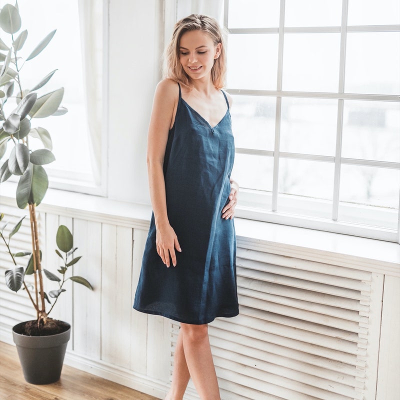 Linen Nightgown - Etsy