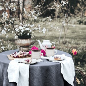 Round Linen Tablecloth Extra Large Tablecloth Circle - Etsy