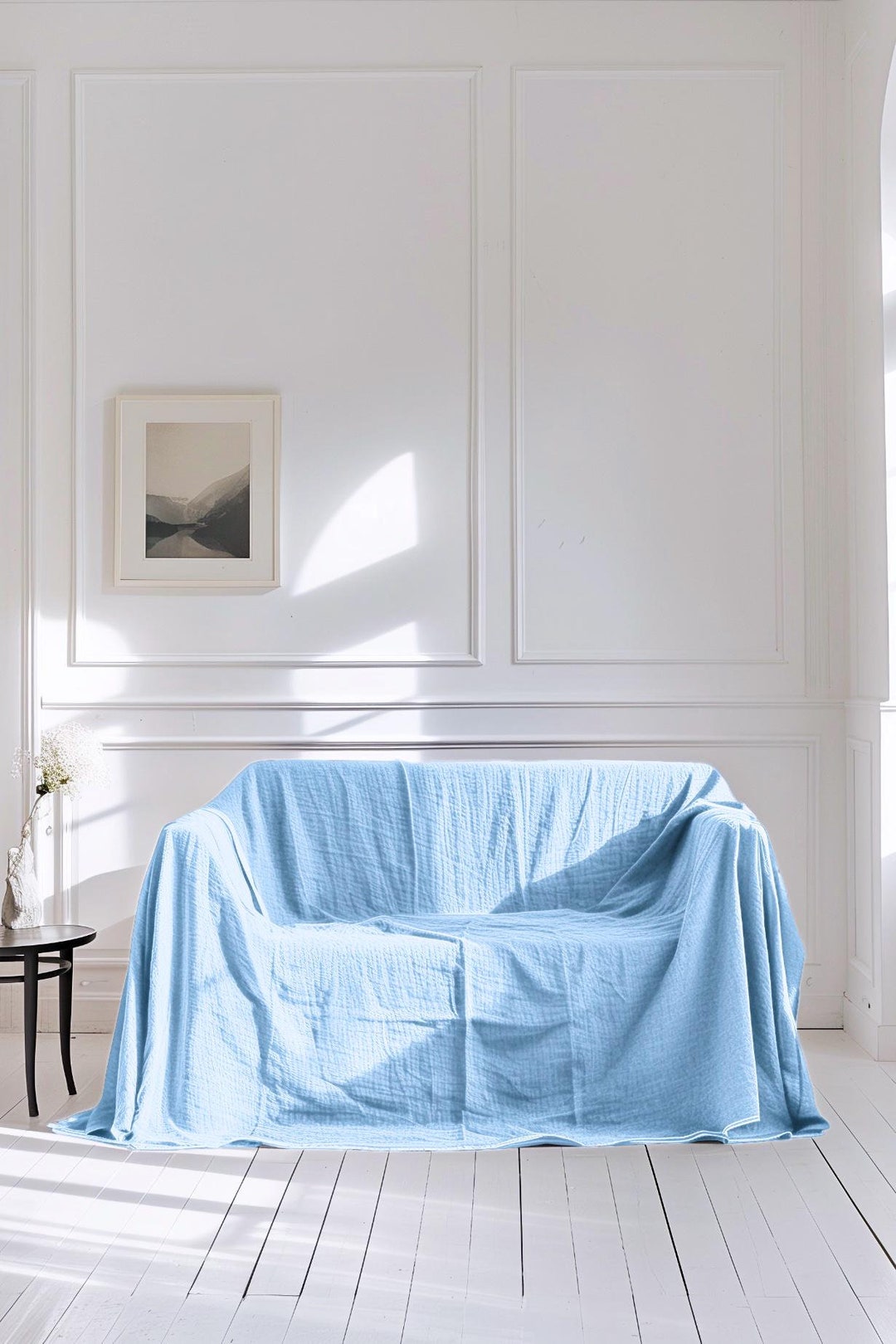 Linen Sofa Cover, Couch Cover, Linen Drop Cloth, Couch Cover Couch ...