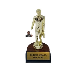 Fine Work Dundie Award Trophy the Office TV Show Dundies Prop Dundee ...