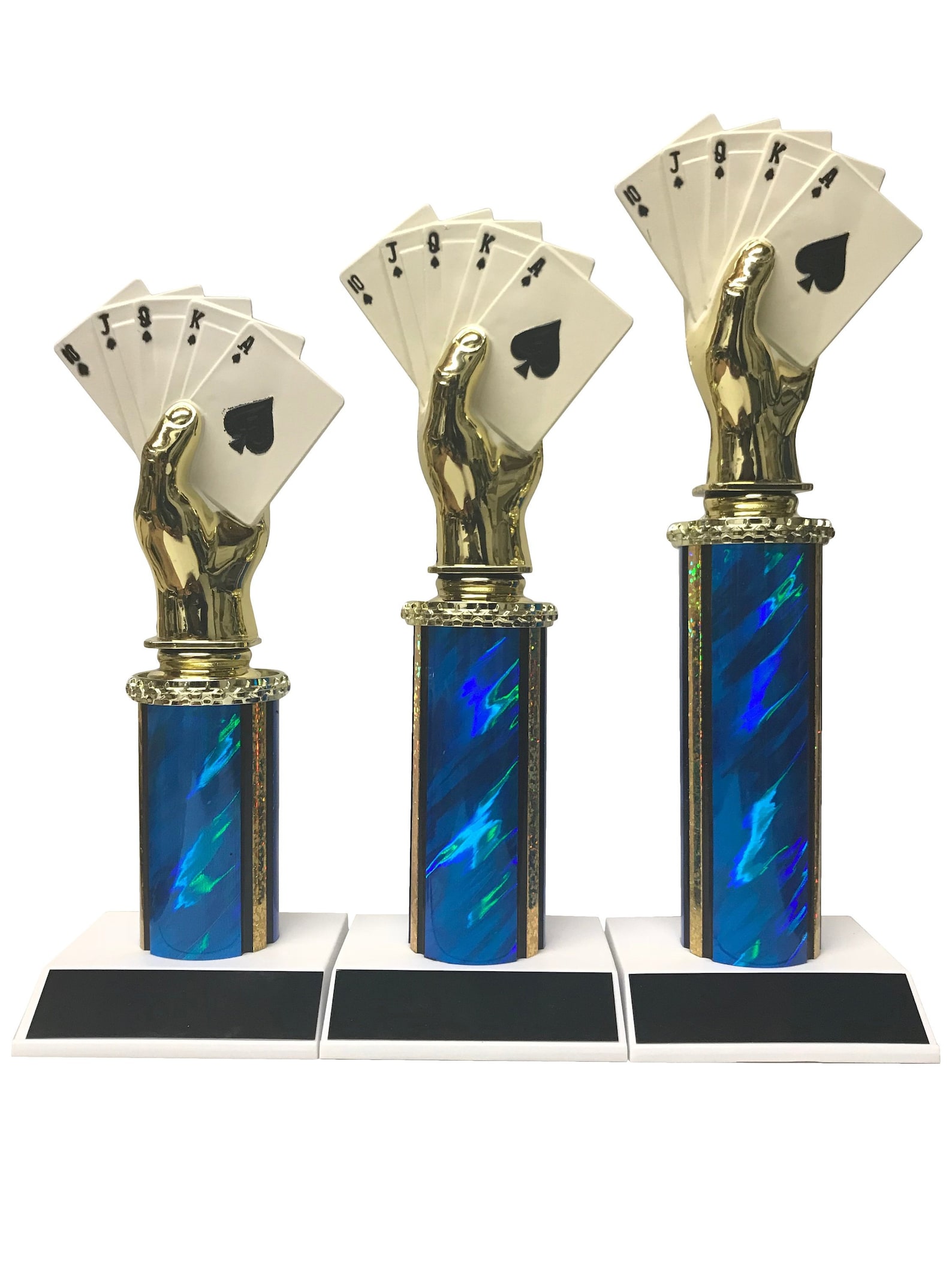 Texas Hold'em Poker Trophy Trophies 1st 2nd 3rd Place - Etsy
