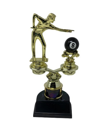 Billiard Player 8 BALL Trophy Award 8.5 Tall Pool Table - Etsy