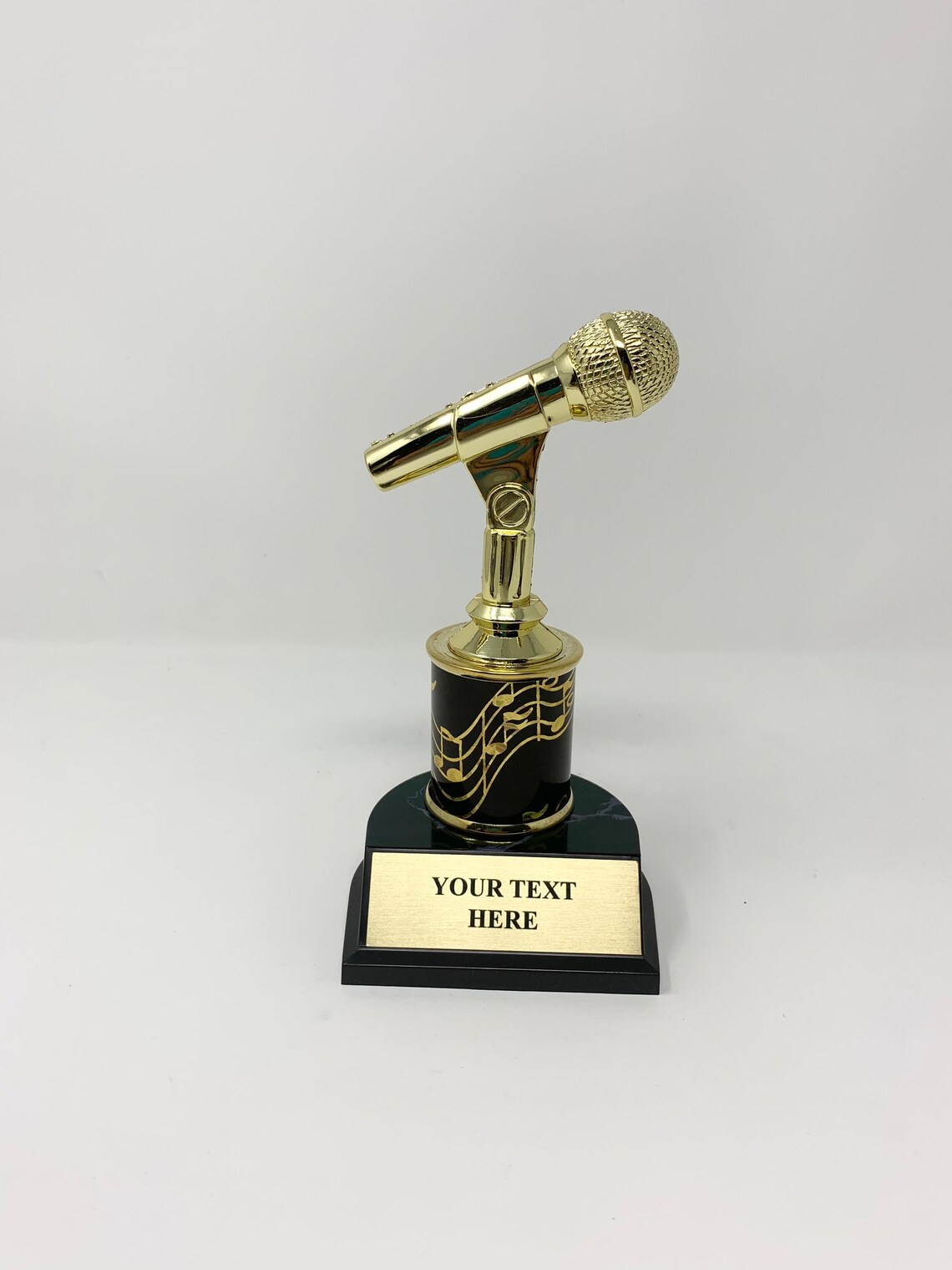 Trophy, Microphone Award Trophy, Personalized Music Award, 7" Tall ...
