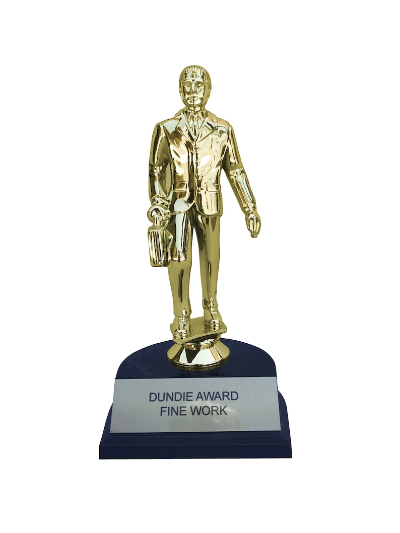 Fine Work Dundie Award Trophy The Office TV Show Michael Scott Etsy fine-work-dundie-award-trophy-the-office-tv-show-michael-scott-etsy