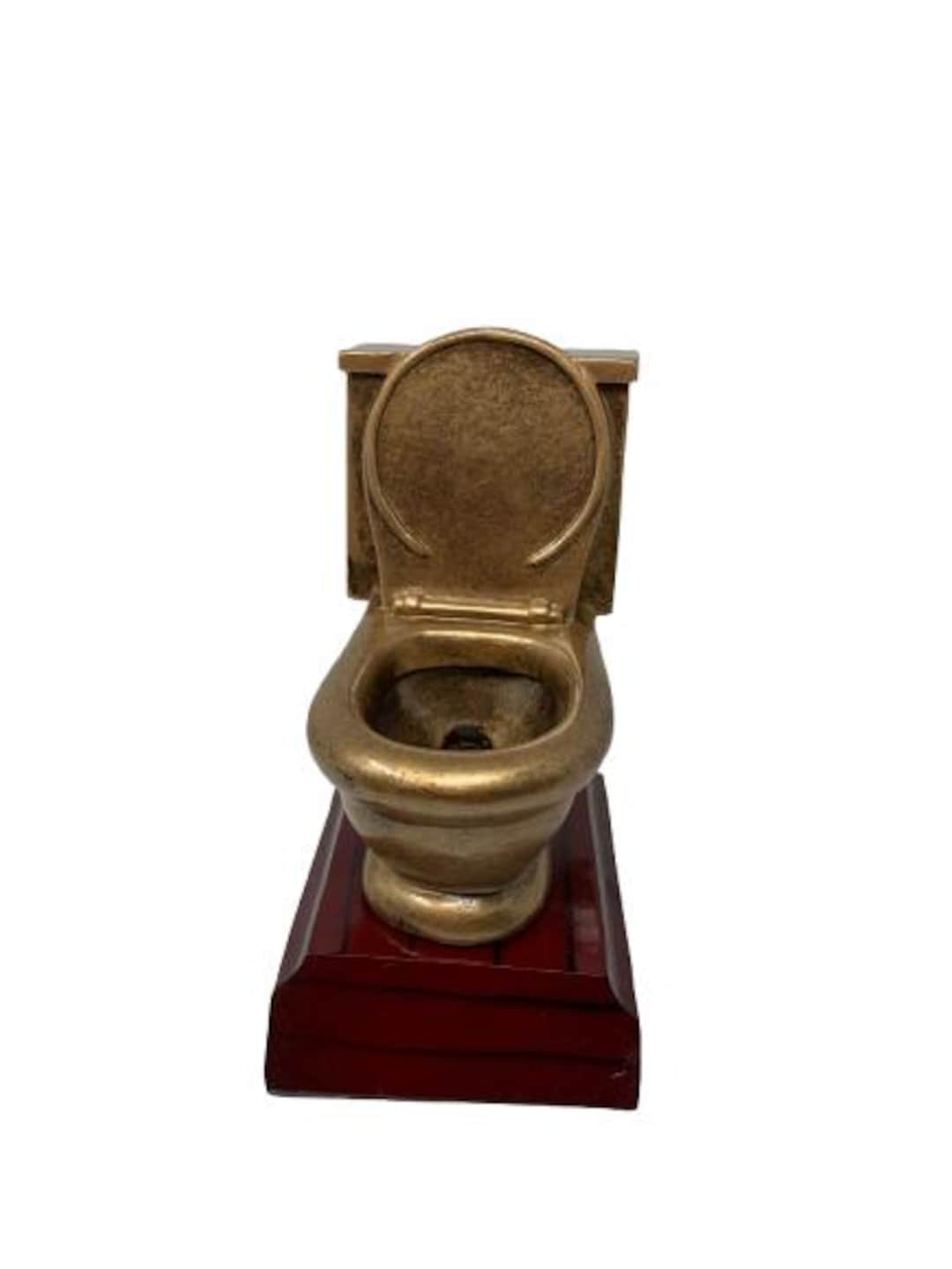 Trophy, Gold Toilet Bowl Loser Trophy Potty Training Award Last Place ...