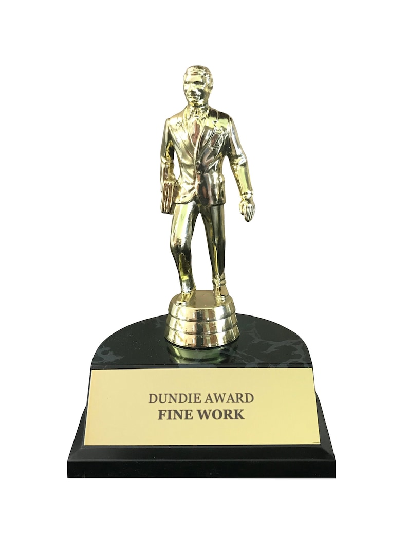 Fine Work Dundie Award Trophy The Office TV Show Dundies Prop | Etsy