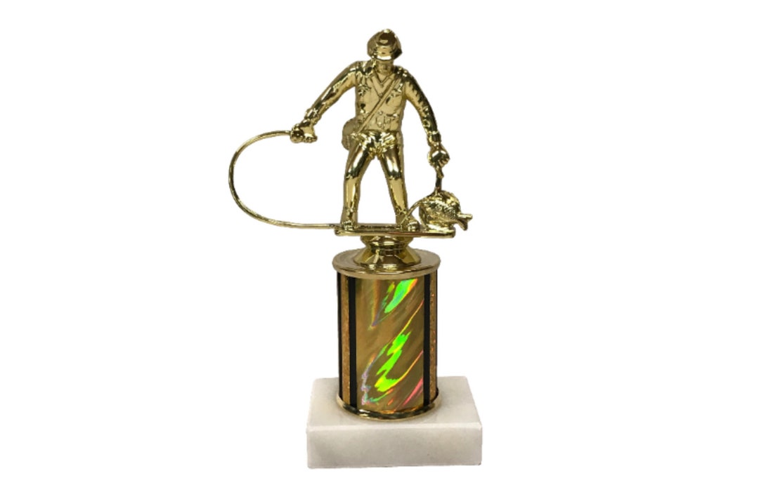 Fisherman Trophy- Fishing- Angler- Catch- Fishing Award Trophy - Etsy