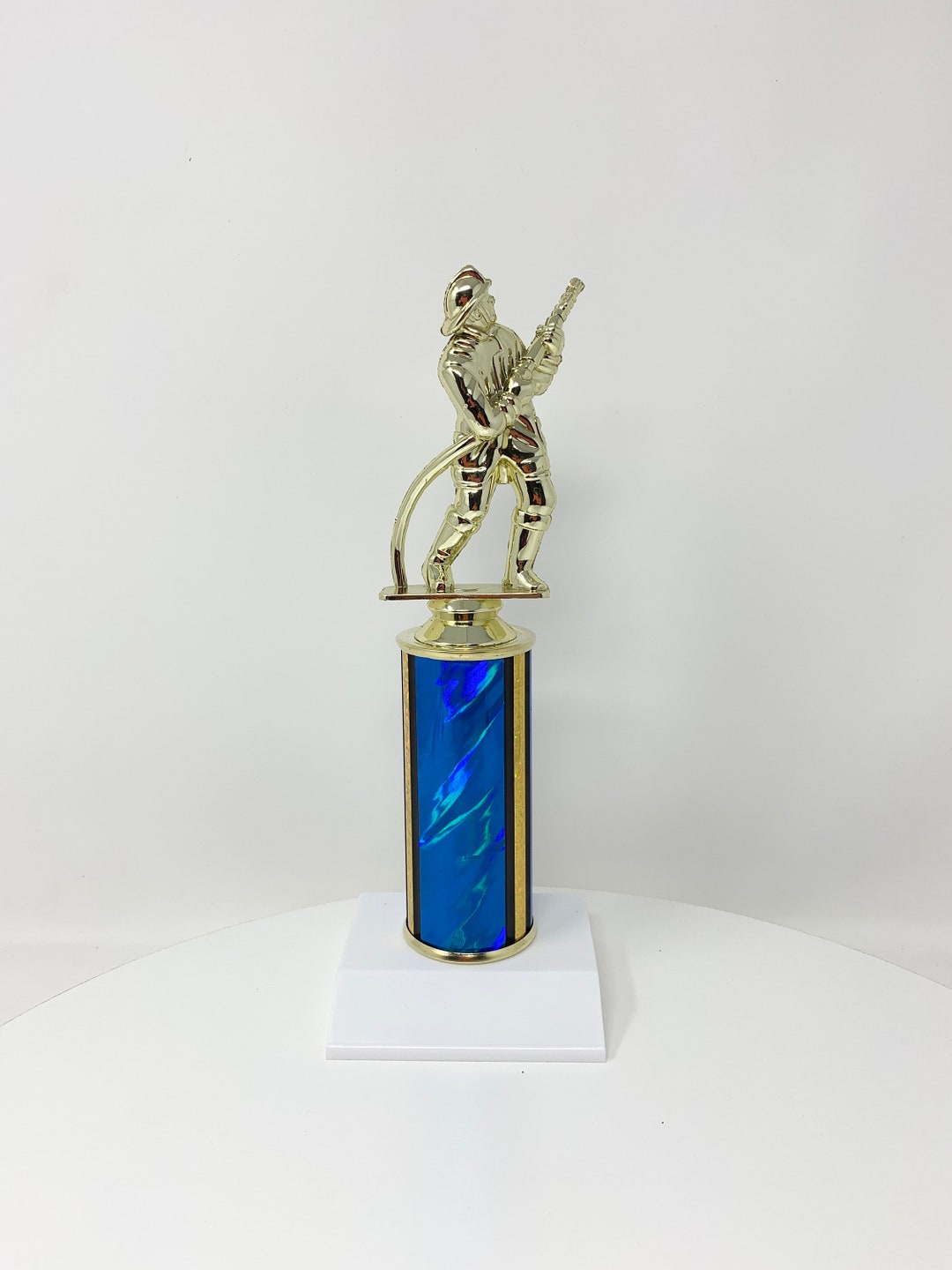 Trophy Fire Fighter, Fireman Award Trophy, 10" Firefighter Trophy - Etsy