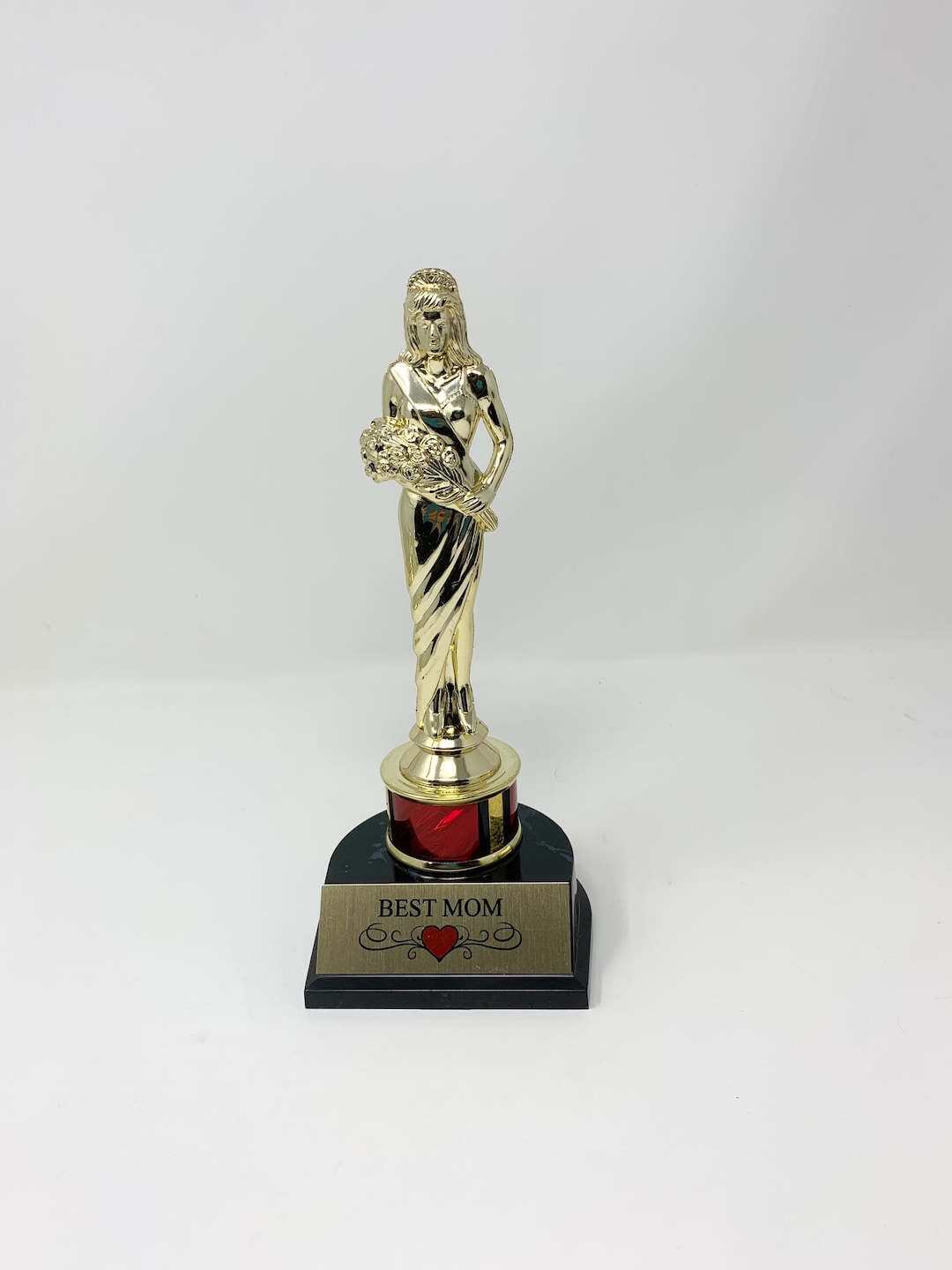 Trophy Best Mom Customized Beauty Queen Award Trophy, 8.5" Tall Beauty ...