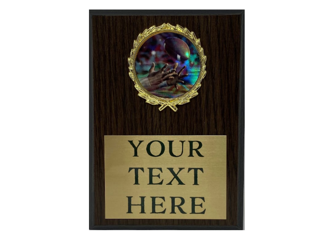 Customized NFL Plaques - 5x7 Customized Football Trophy Plaque ...