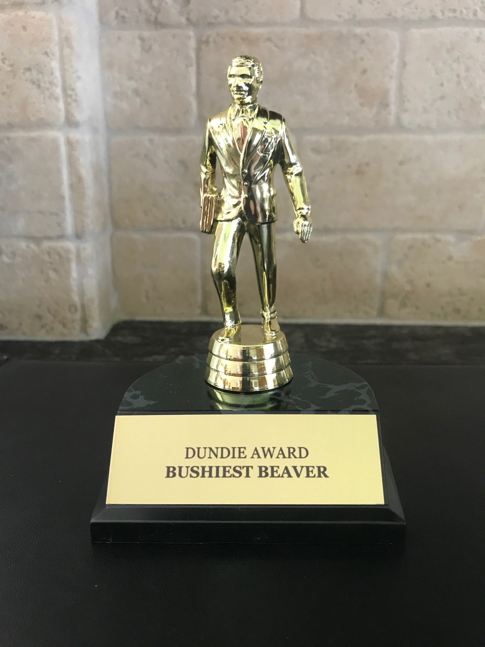 BUSHIEST BEAVER Dundie Award Trophy The Office TV Show Michael | Etsy