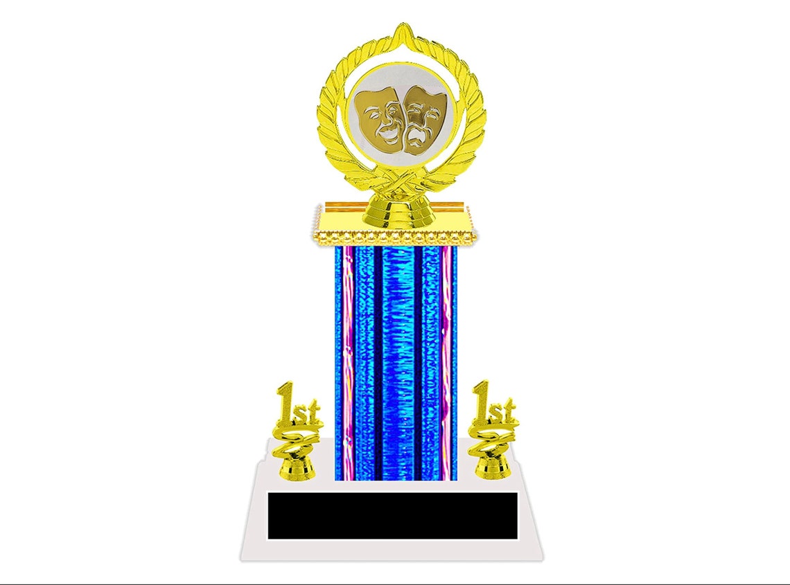 Drama Mask Trophy 11 1/2" School Play Acting Awards Theatre Trophies - Etsy