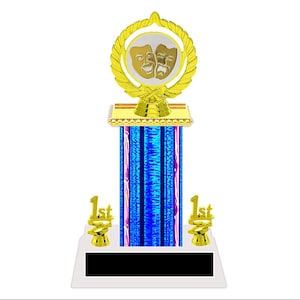 Drama Mask Trophy 11 1/2" School Play Acting Awards Theatre Trophies - Etsy