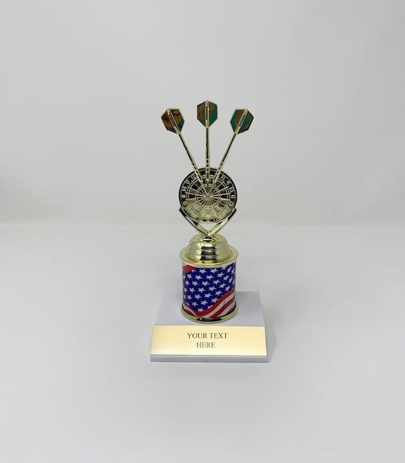 Darts Dart League Trophy Award Perpetual Personalized - Etsy