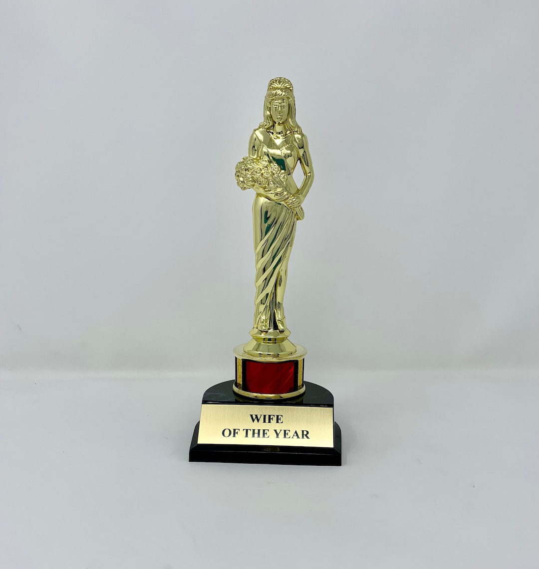 Wife of the Year Beauty Queen Award Trophy, 8.5" Tall Beauty Pageant ...